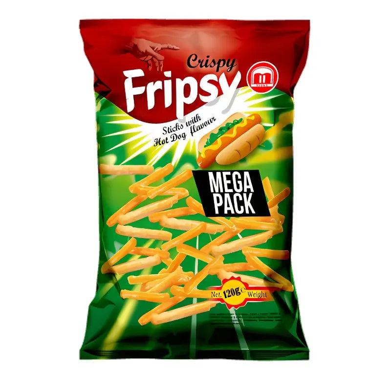 Crispy Fripsy Hot Dog 120g – Krispiga snacks med korvsmak | Butikkom