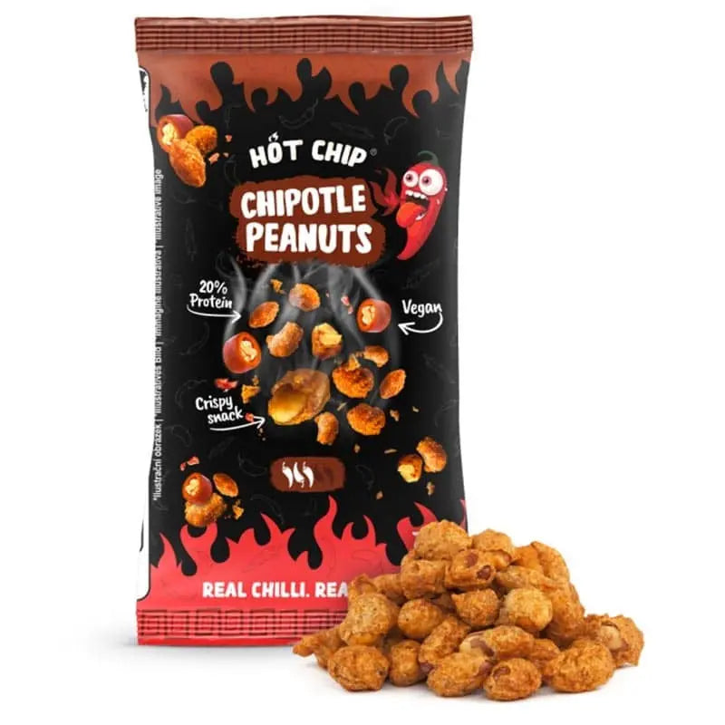 HOT CHIP Chipotle Peanuts 70g – Rökiga kryddiga nötter | Butikkom