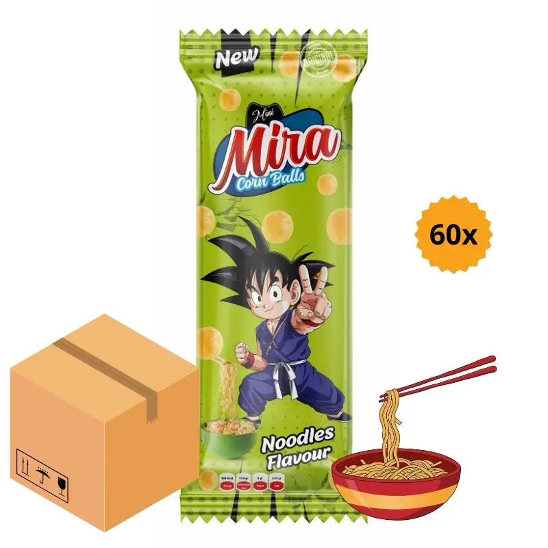 Mira Chips Noodles 20g x 60st Krispiga nudelsnacks för barn | Butikkom