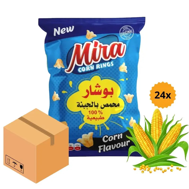 Mira Corn Flavour 60g x 24st - Klassiska majsbågar | Butikkom