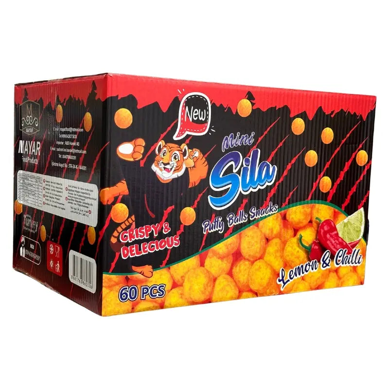 Köp Sila Mini Balls Snacks Lemon & Chilli 60 x 20g online från Butikkom