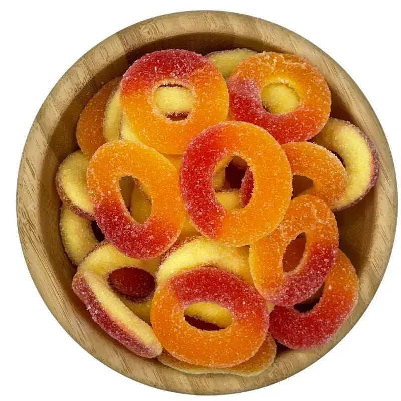Köp Sour Peach Rings 1kg online från lagerhylla | Butikkom